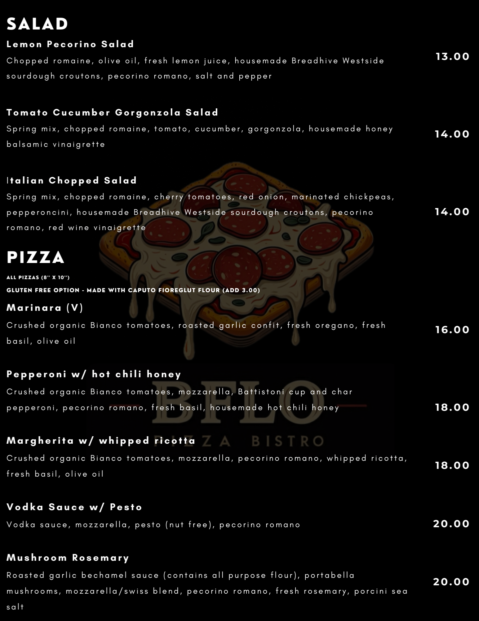 Home | BfloPizzaBistro.com